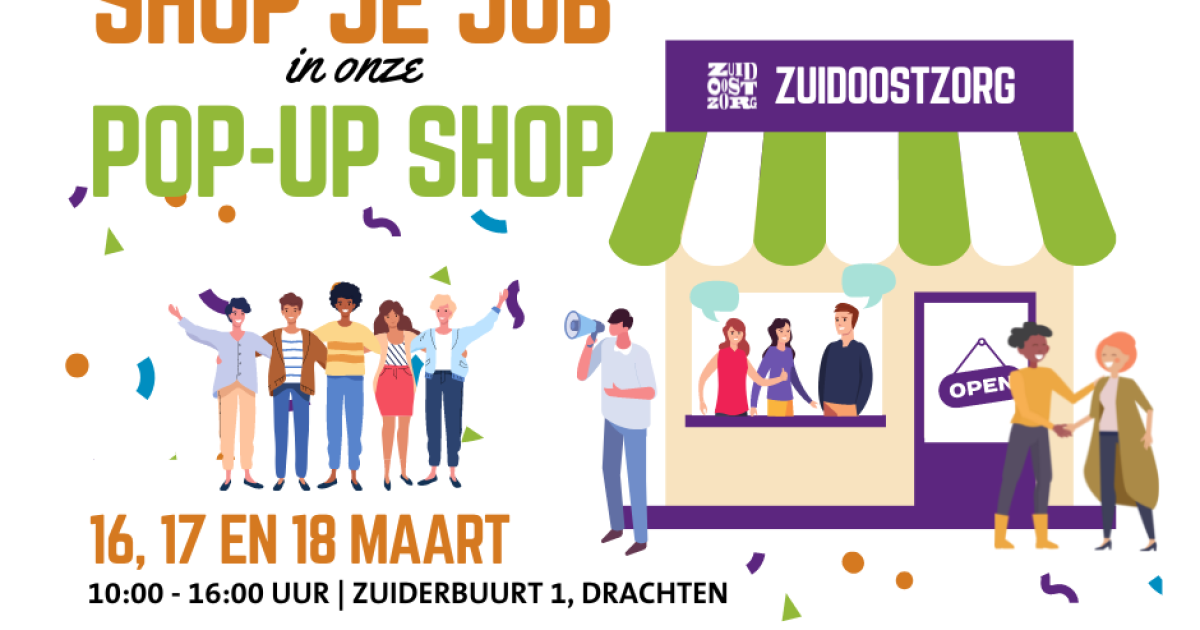 Shop je job in onze Pop-up shop › ZuidOostZorg